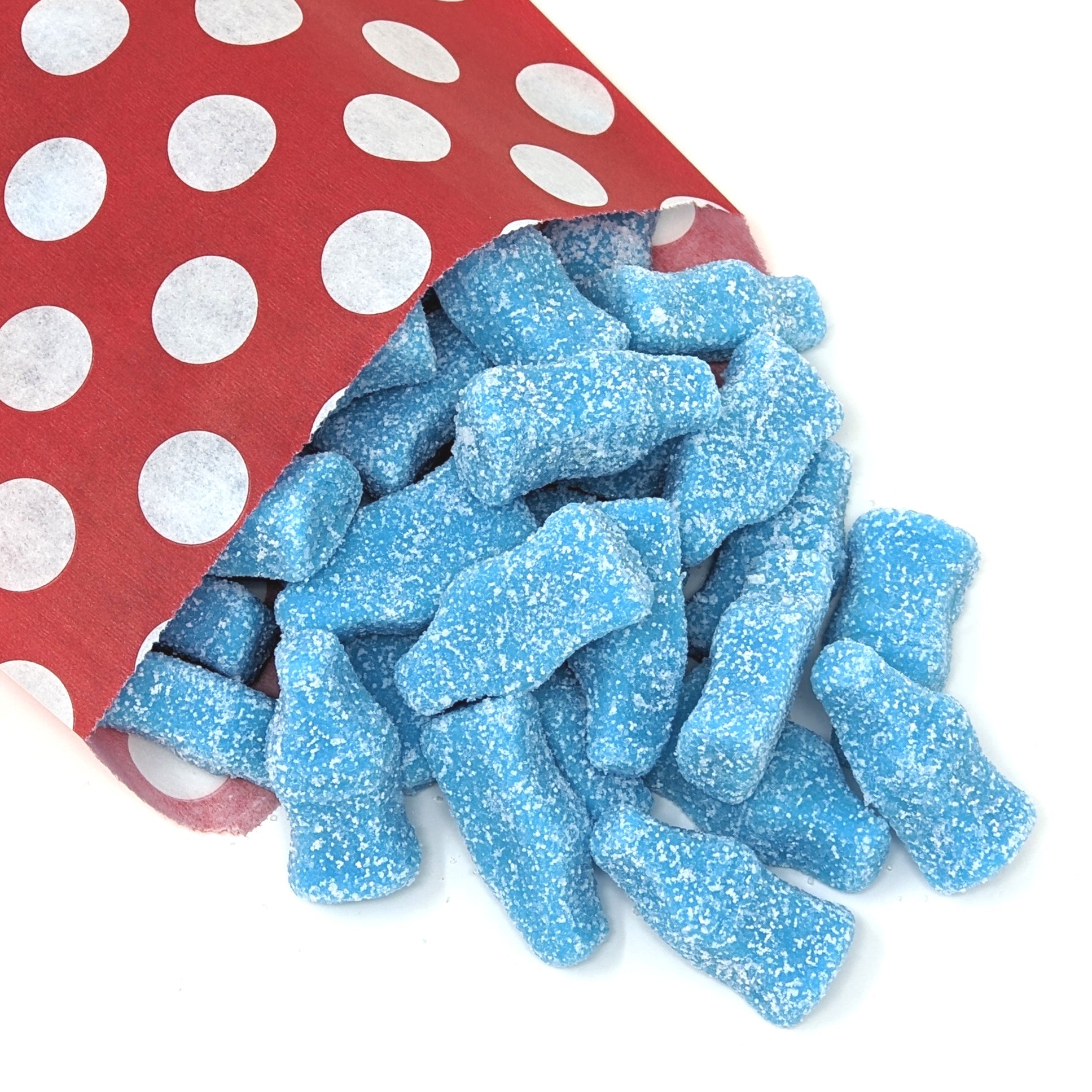 Vegetarian & Vegan Fizzy Blue Bottles - Bubblegum Flavour Blue Sweets ...