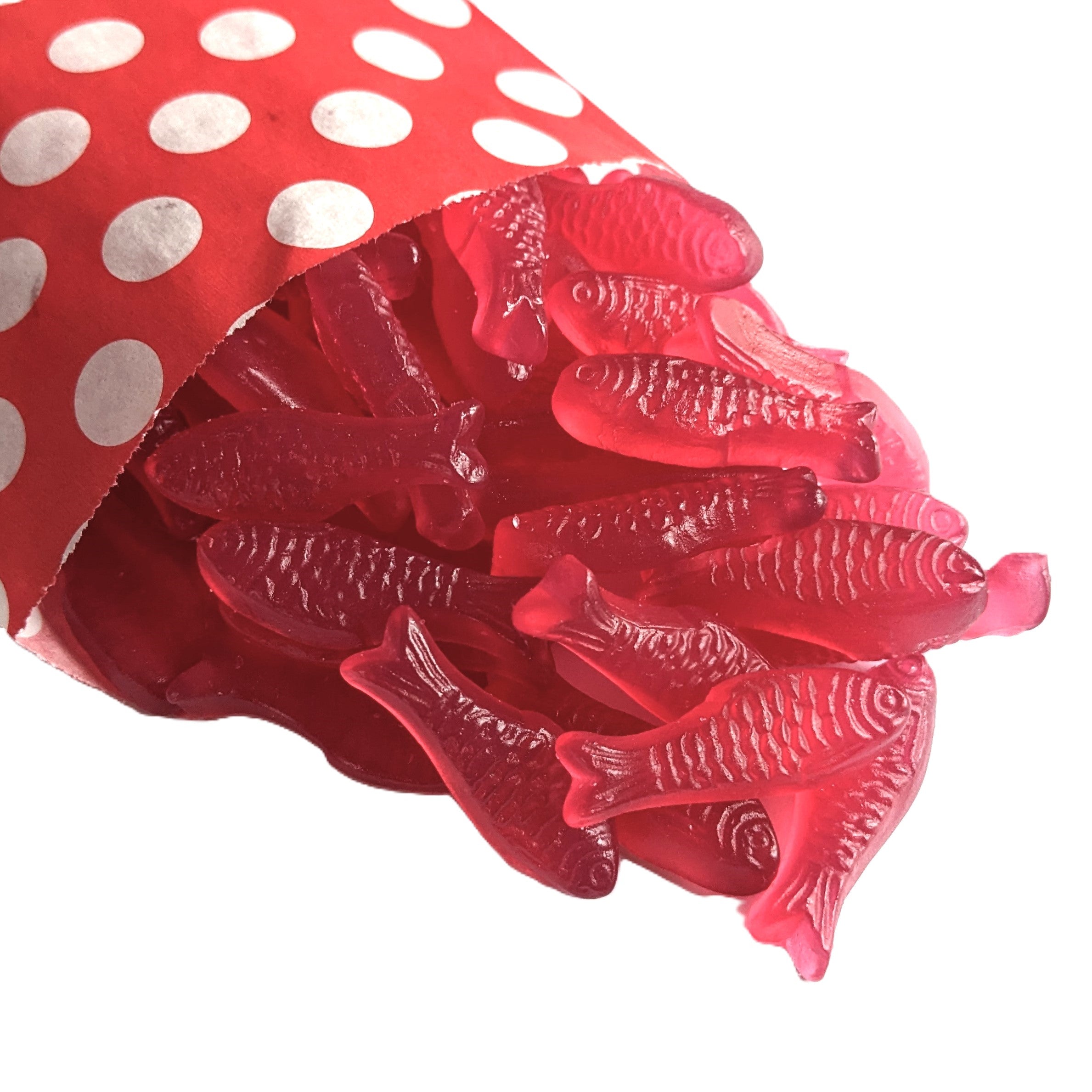 Vegan Cherry Fish - Gummy Cherry Scandi Fish Vegetarian & Vegan Sweets ...