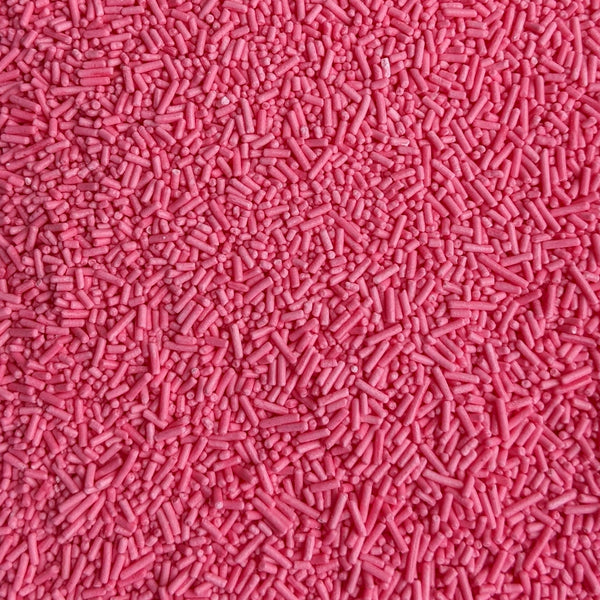 Pink Sugar Strands Cake Sprinkles, Vermicelli Cake Decorations ...