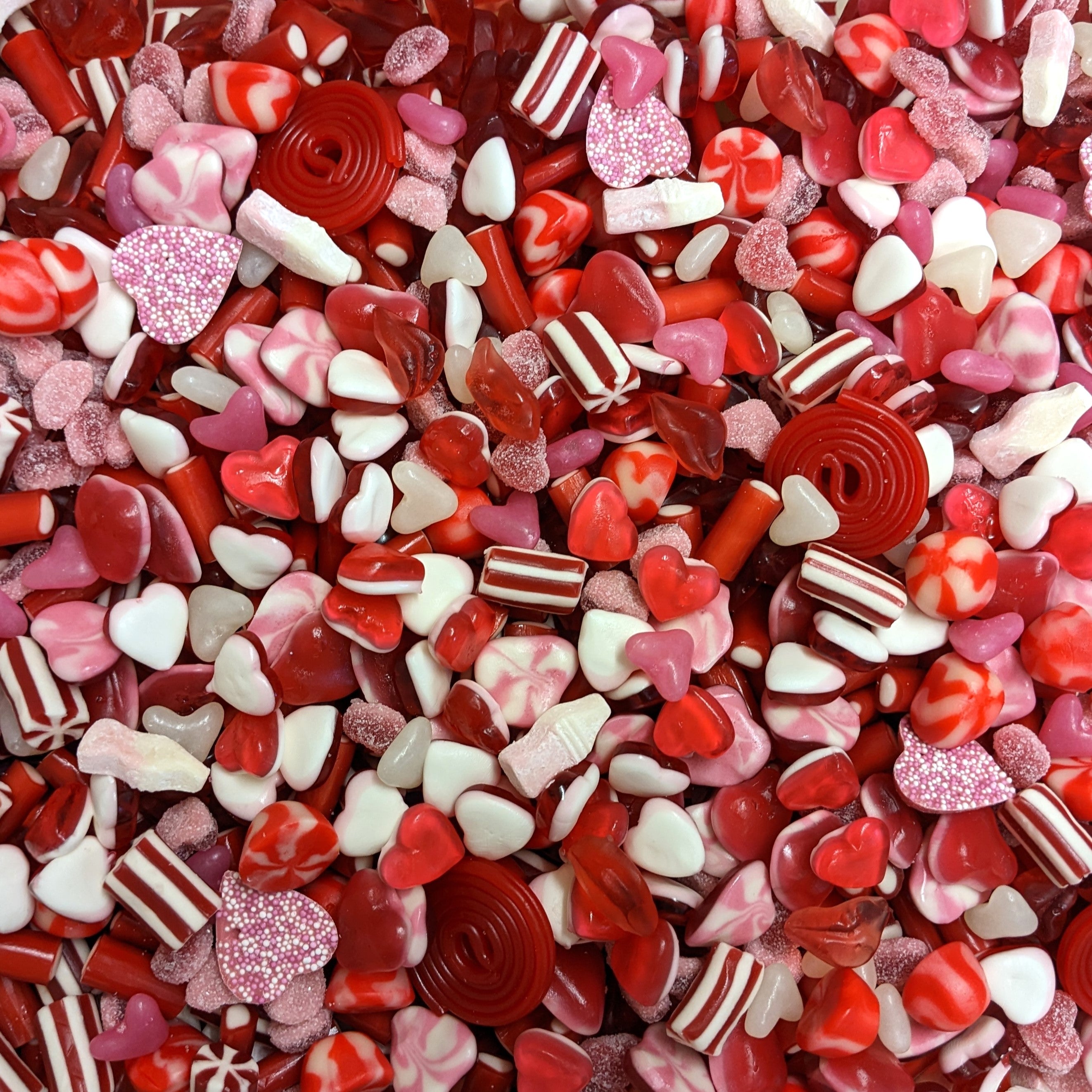 Love Heart Sweet Mix - Jelly, Gummy & Fizzy Pick & Mix, Hearts & Lips ...